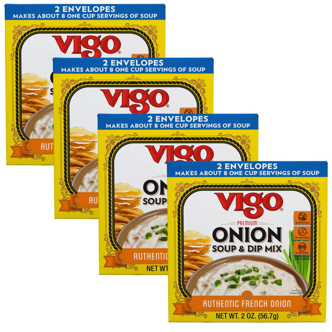 Vigo Onion & Soup Mix 4 Pack – 2oz Each, Dry Seasoning Mix for Soups ...