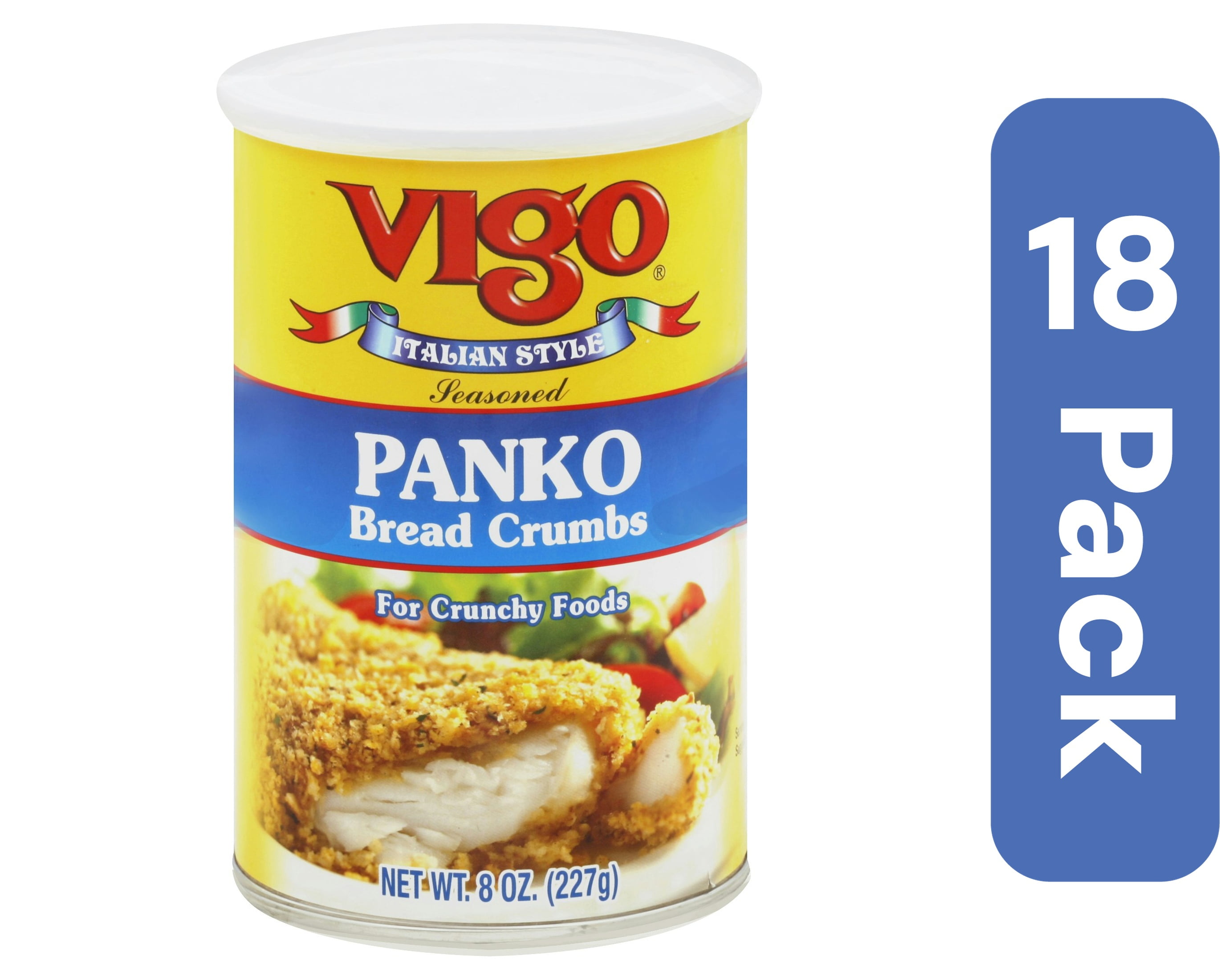 Vigo Panko Bread Crumbs 8 oz (Pack of 18) - Walmart.com