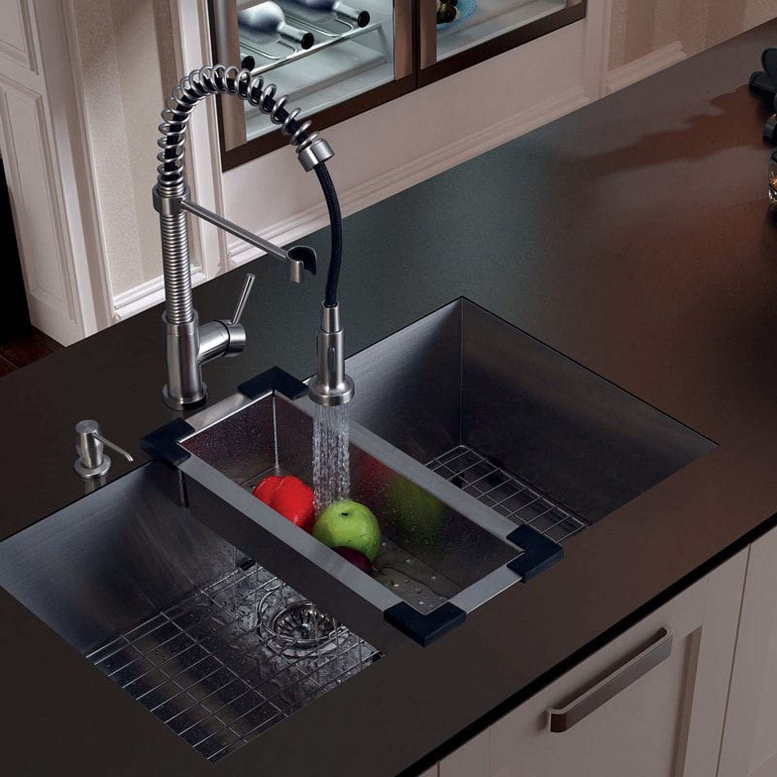 Vigo Undermount Stainless Steel Kitchen Sink, Faucet, Colander, Grid ...