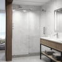 VIGO Elan Frameless Sliding Shower Door Matte Black 52" to 56" W x 74" H Matte,N/A - Walmart.com