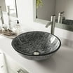 Monaco 17" Round Vessel Bathroom Sink in Marbled Grey - Walmart.com