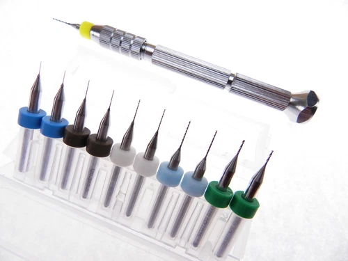 Vigor - .2Mm To .6Mm Pin Vise Micro Drill Bit Kit For Modeling Carving ...