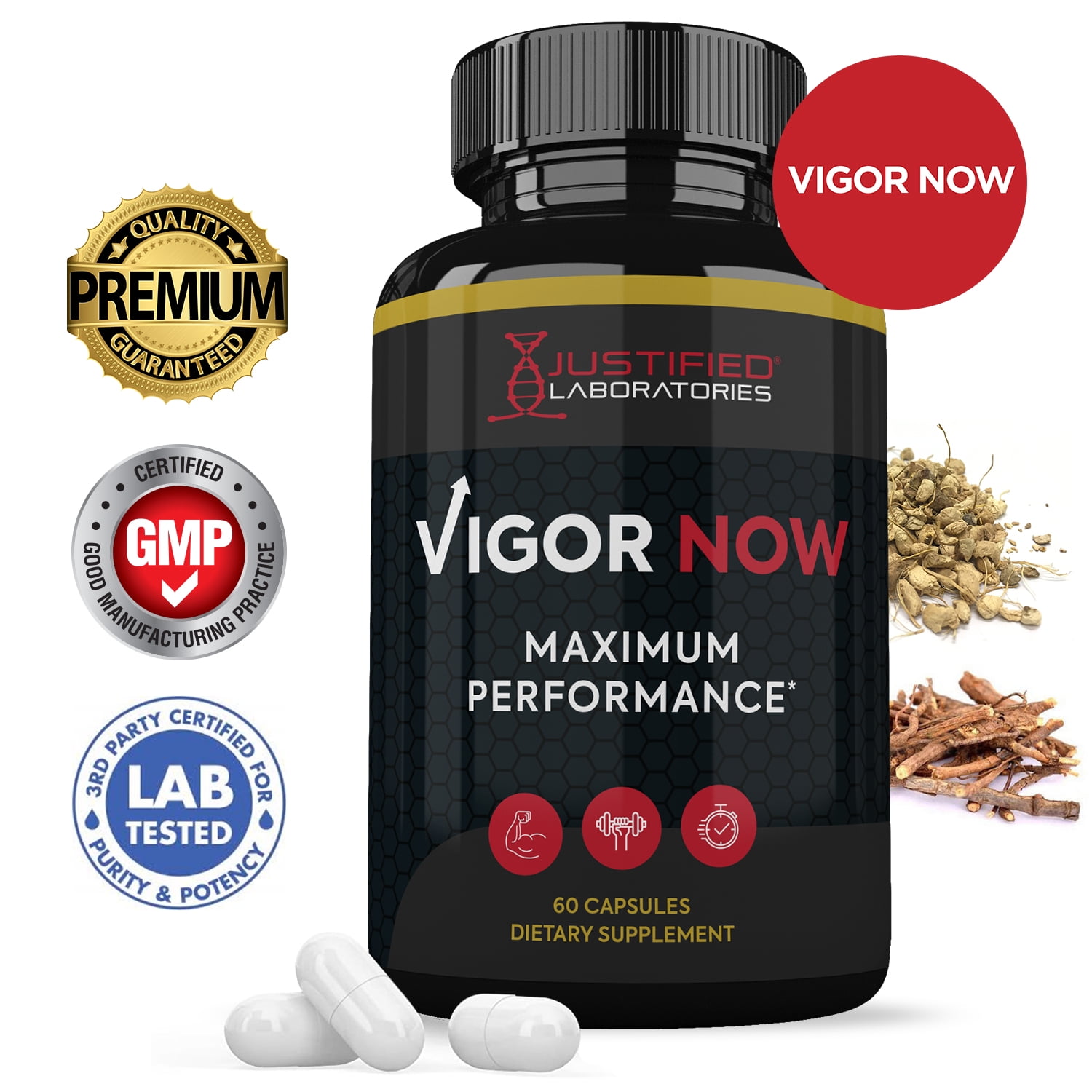 Vigor Now Men’s Health Supplement 1484mg 60 Capsules - Walmart.com