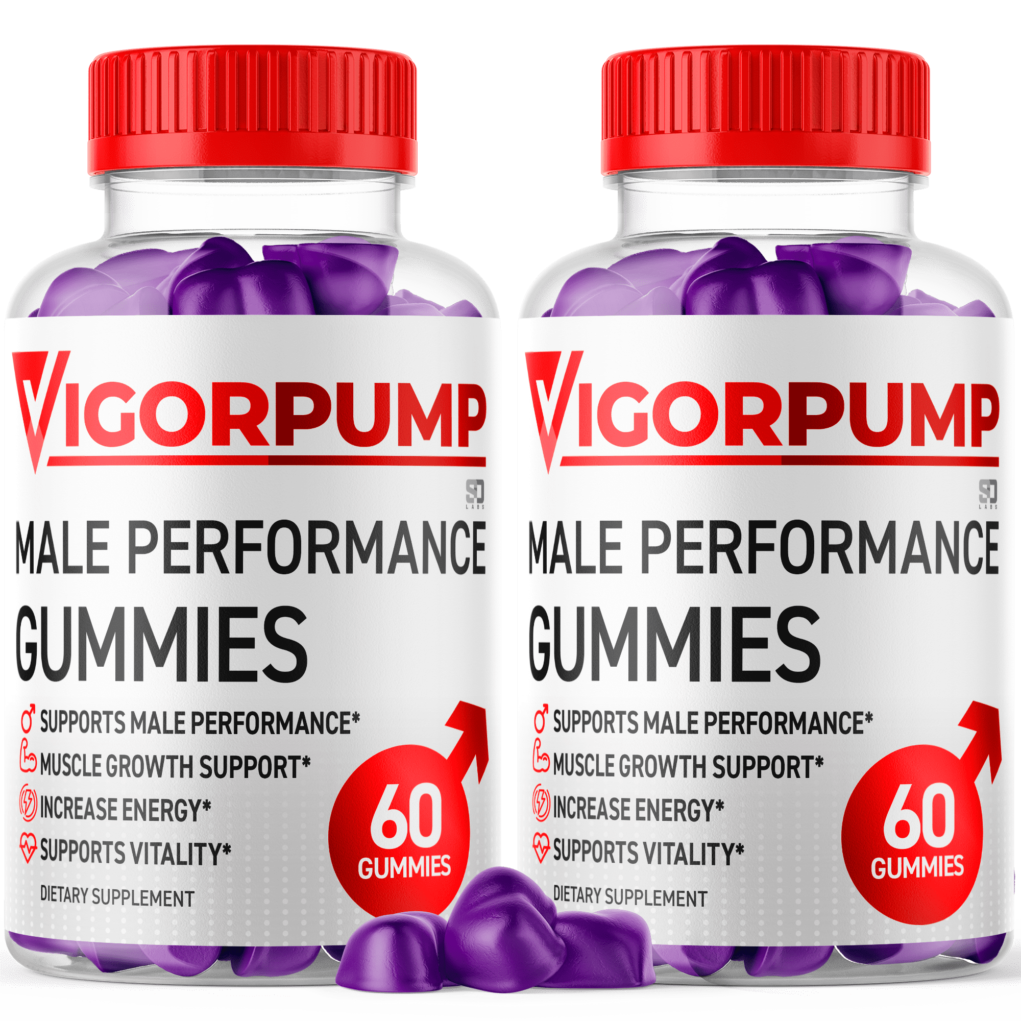 Vigor Pump Gummies for Men Advanced Drive and Energy Support 120 ...