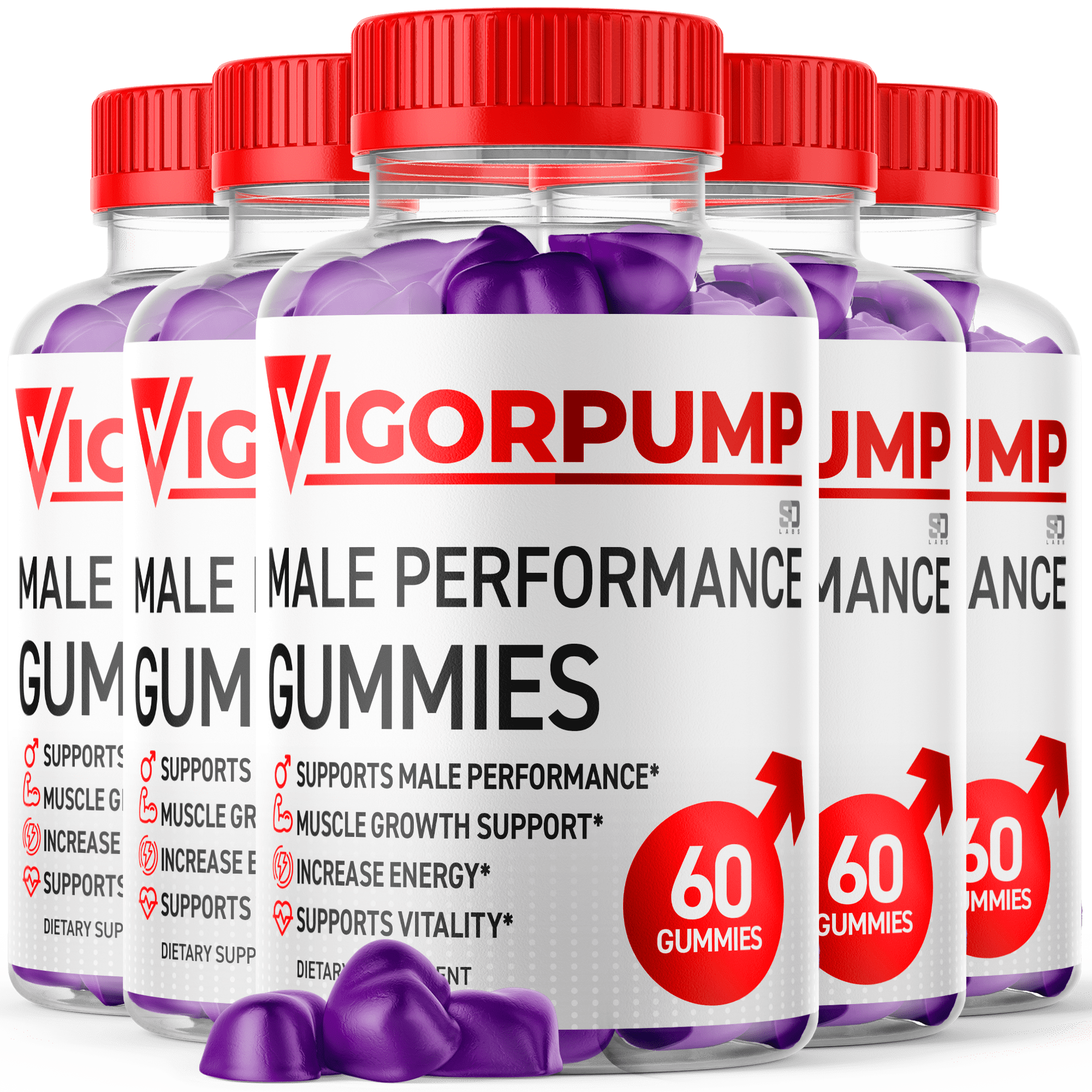 Vigor Pump Gummies for Men Advanced Drive and Energy Support 300 ...