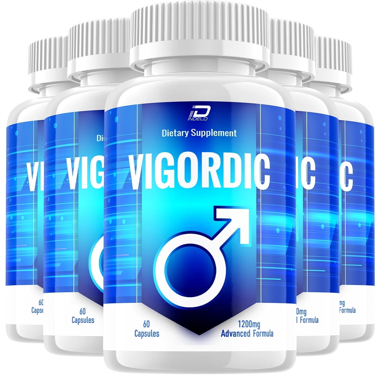 Vigordic for Men Capsules, Vegordic Vitamin Complex Pills, 5 Pack, 300 ...