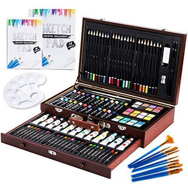 Vigorfun 129-Piece Art Set for Kids & Children, Creative Painting Kit ...