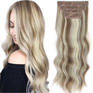Benehair Clip in Real Human Hair Extensions Full Head 100% Remy Hair ...
