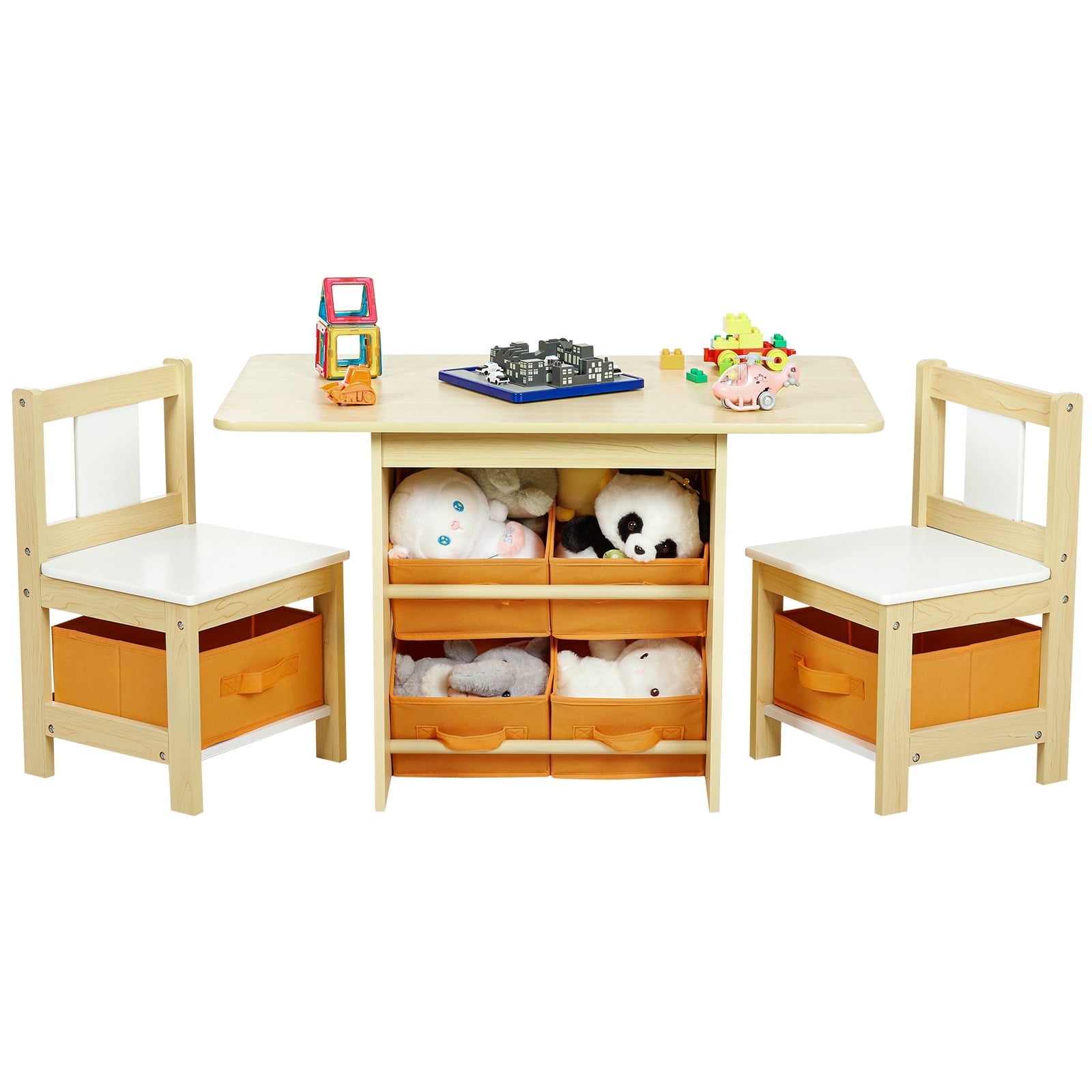 VigorPro 3 in 1 Kid Table & Chair Set for Drawing, 2 Chairs Included ...