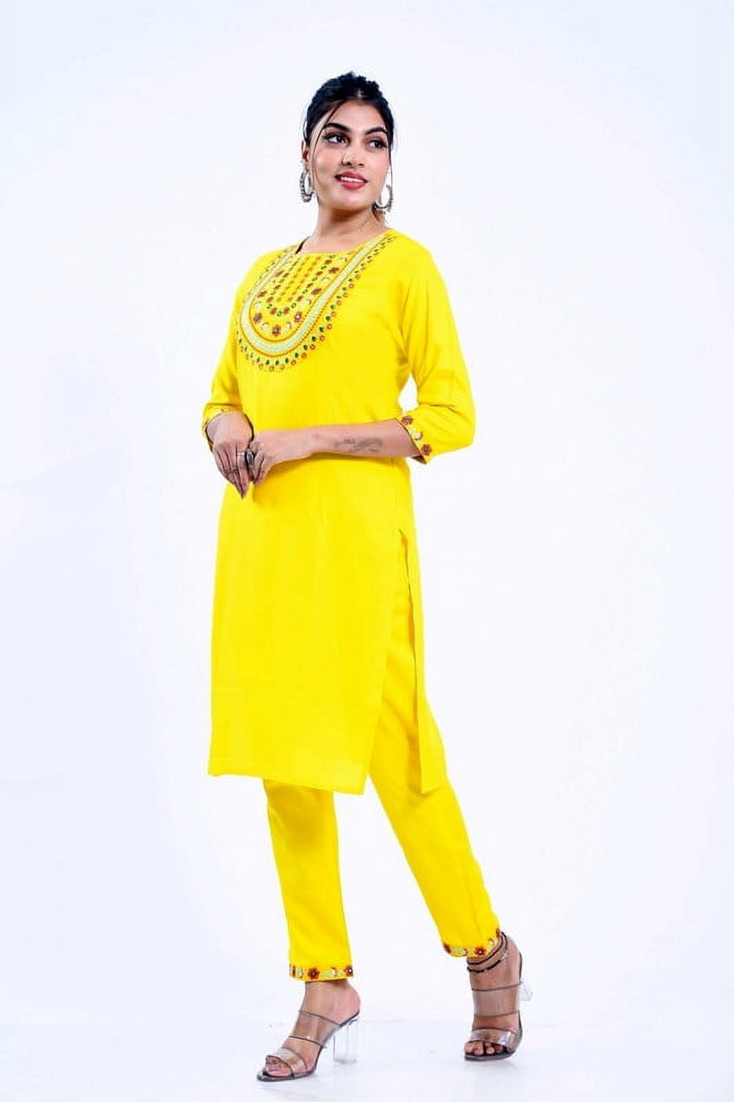 Vihaan Impex Indian Kurta Set for Women Rayon XX-Large - Walmart.com