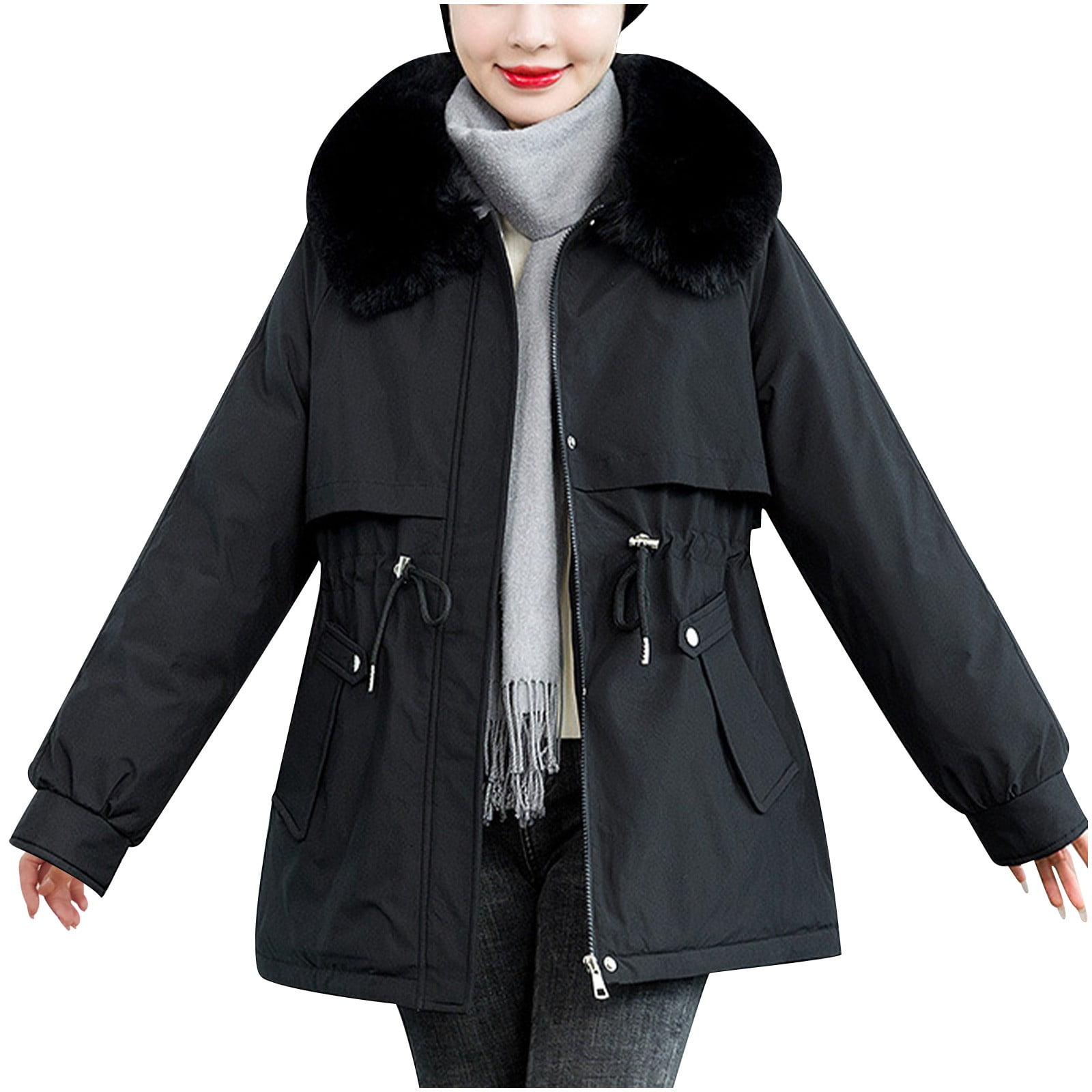 Viikei Winter Coats for Women Women Overcomes Cotton Clothes,Women's Hooded Cotton Clothes ...