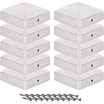 Plum Fittings 1 1/2" x 1 1/2" Gothic Vinyl Picket Fence Caps | Pack of 5 | White - Walmart.com