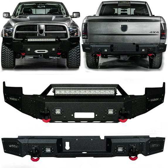 Vijay Compatible with 2009-2010-2011-2012 Dodge Ram 1500 Steel Front ...