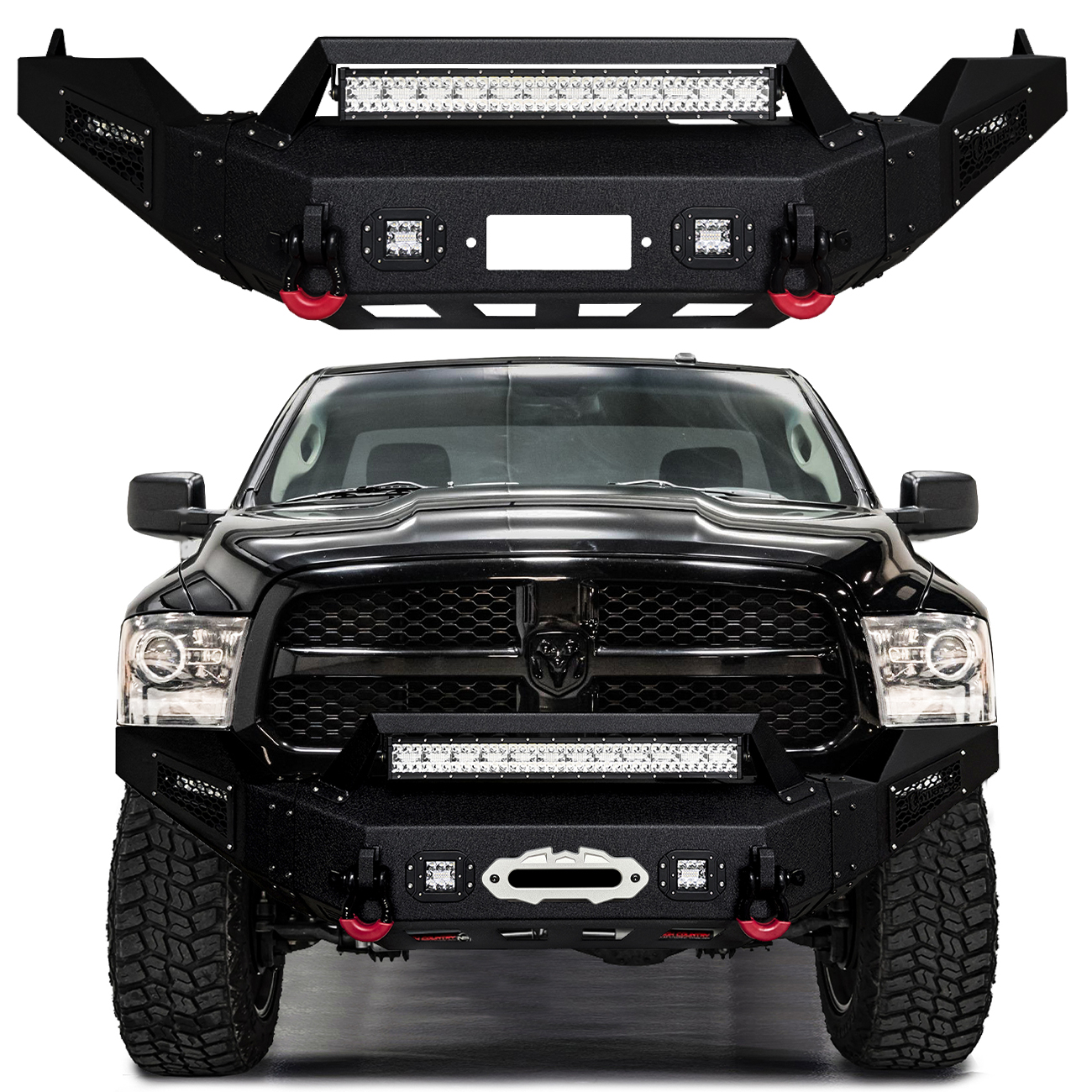 Vijay Front Bumper for 2016-2017-2018 GMC Sierra 1500 with D-rings and ...