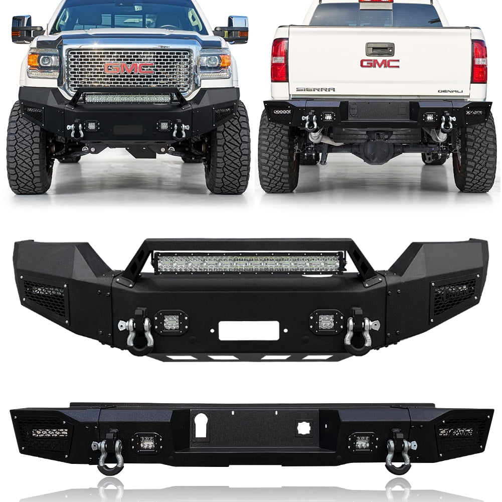 Vijay Compatible with 2015-2019 GMC Sierra 2500/3500 Front Bumper and ...