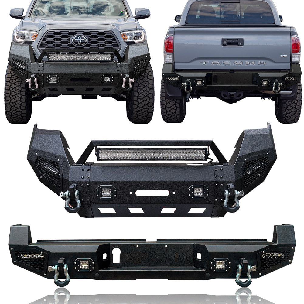 Vijay Front Rear Bumper For 16-23 Toyota Tacoma w/Winch Seat and ...