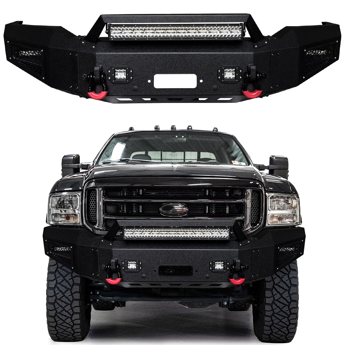Vijay Front Bumper for 1999-2004 Ford F250/F350 Super Duty with Winch ...