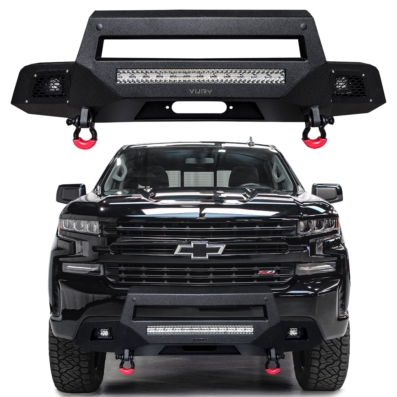 Vijay Front Bumper for 2019-2020-2021-2022 Chevrolet Silverado 1500 w ...
