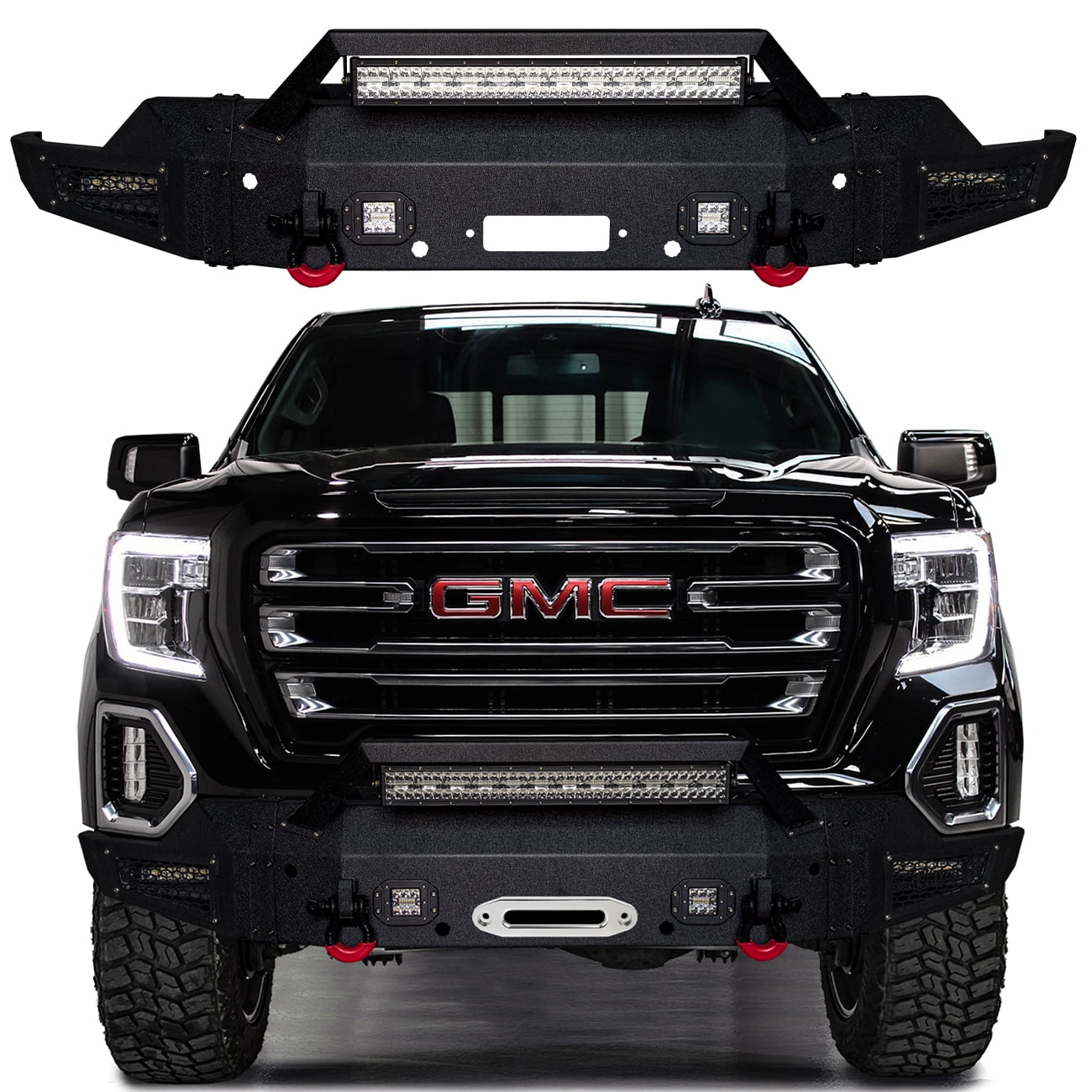 Vijay Front Bumper for 2019-2020-2021-2022 GMC Sierra 1500 with Winch ...
