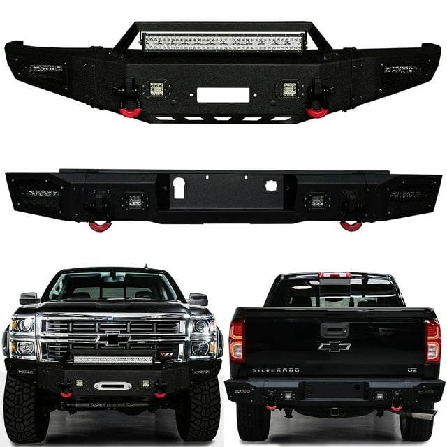 Vijay Front and Rear Bumper for 2014-2015 Chevrolet Silverado 1500 with ...