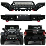 Vijay Front and Rear Bumper for 2020-2021-2022-2023-2024 Jeep Gladiator ...