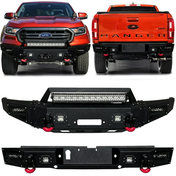 Vijay Front and Rear Bumpers compatible with 2019-2020-2021-2022-2023 ...