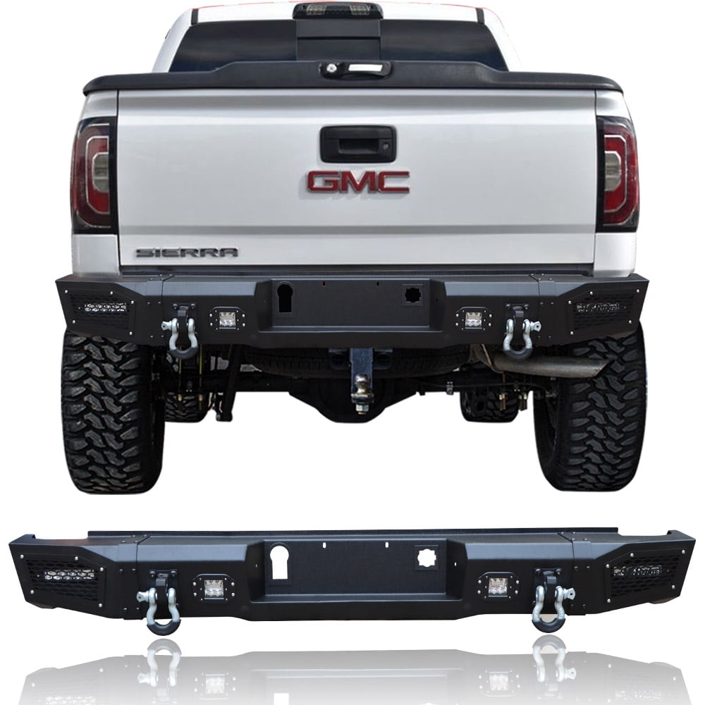 Vijay Rear Bumper For 2014-2018 Chevy Silverado 1500/GMC Sierra 1500 ...