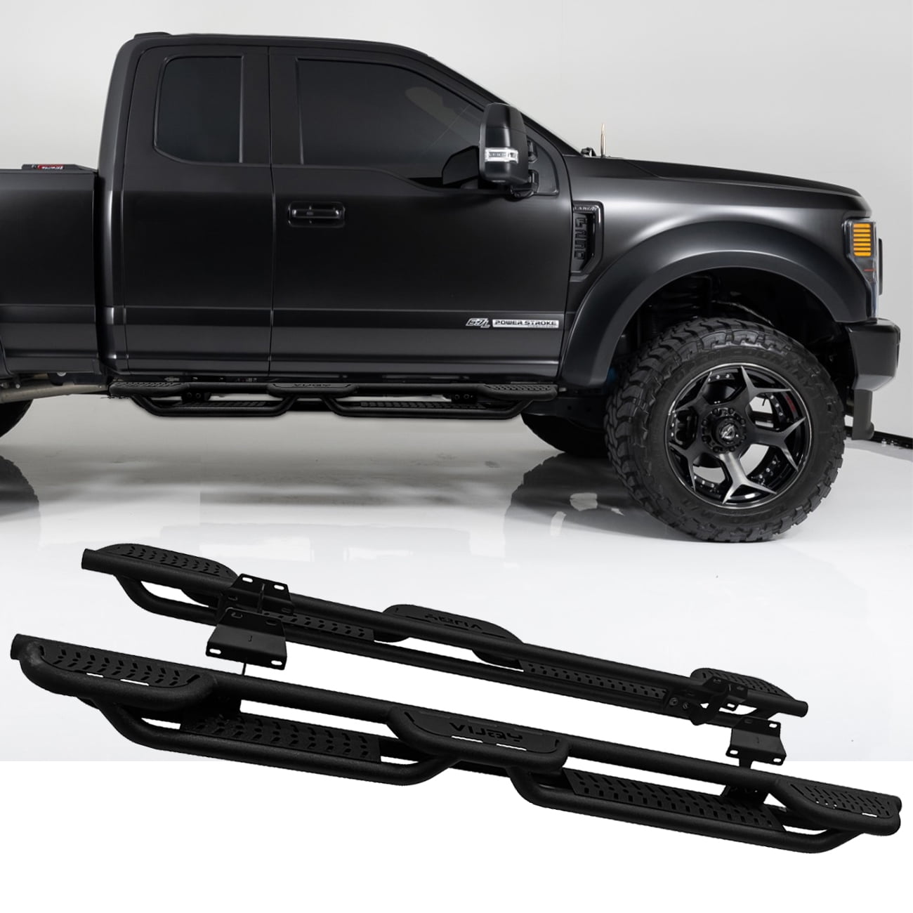 Vijay Running Boards Compatible with 2017-2025 Ford F250/F350/F450/F550 ...