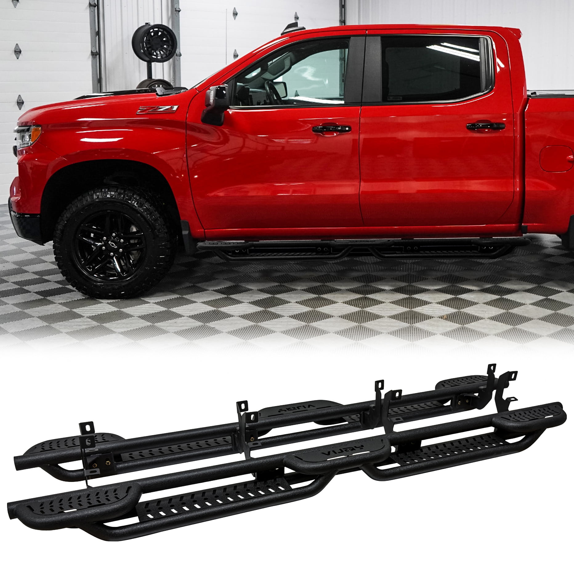 Vijay Running Boards Compatible with 2019-2026 Chevrolet Silverado 1500 ...