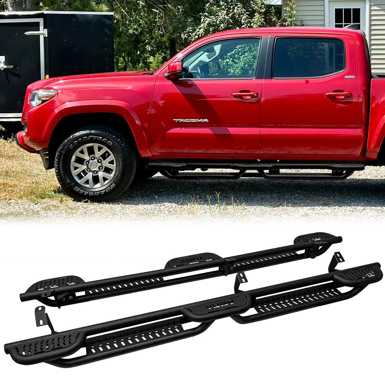 Vijay Running Boards Compatible with 2005-2023 Toyota Tacoma Double ...