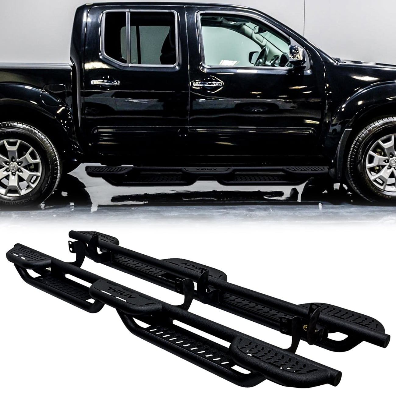 Vijay Running Boards Compatible with 2005-2025 Nissan Frontier Crew Cab ...
