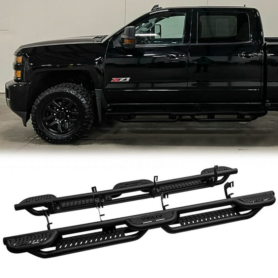 Vijay Running Boards Compatible with 2007-2019 Chevrolet Silverado ...