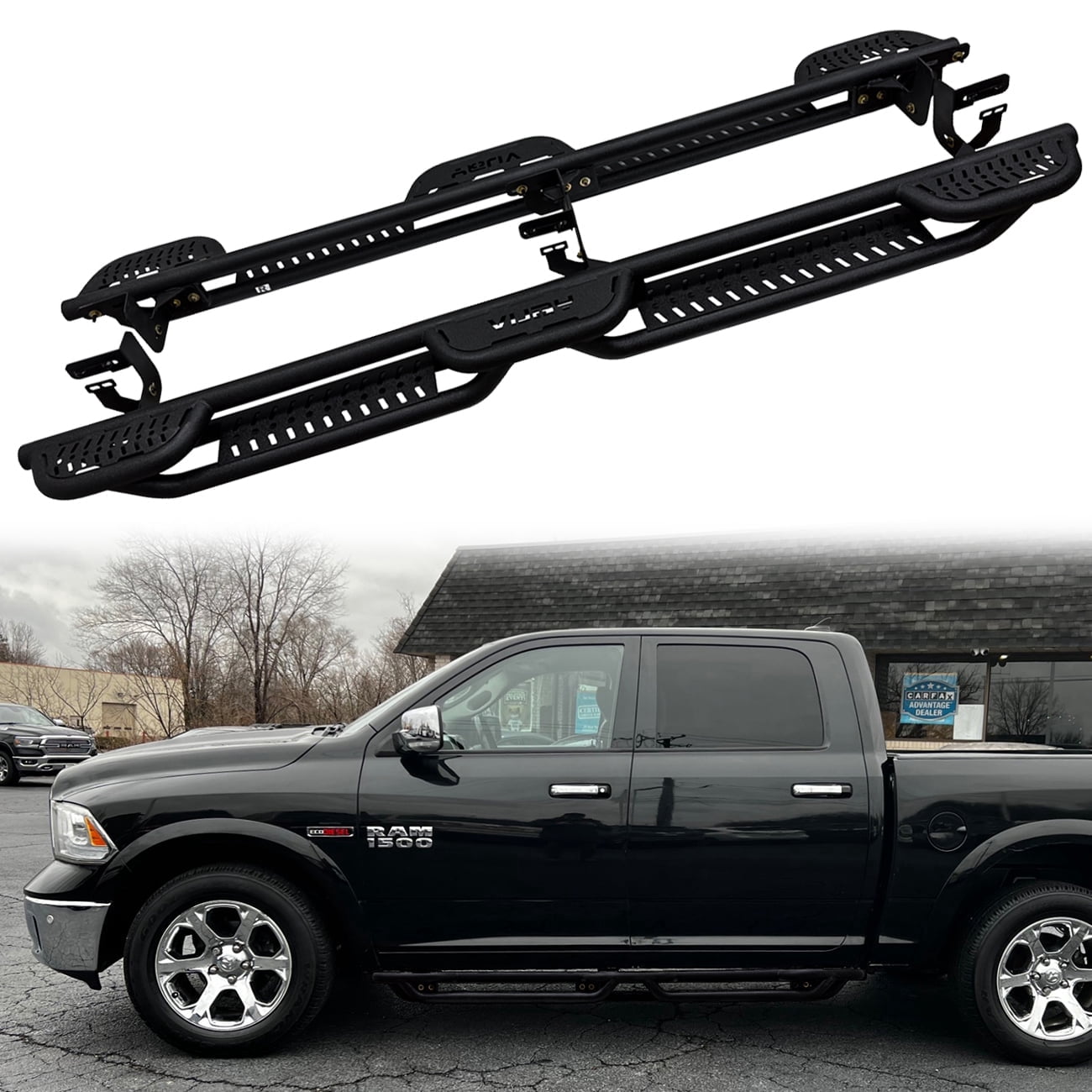 Vijay Running Boards Compatible with 2010-2024 Dodge Ram 2500 / 3500 ...