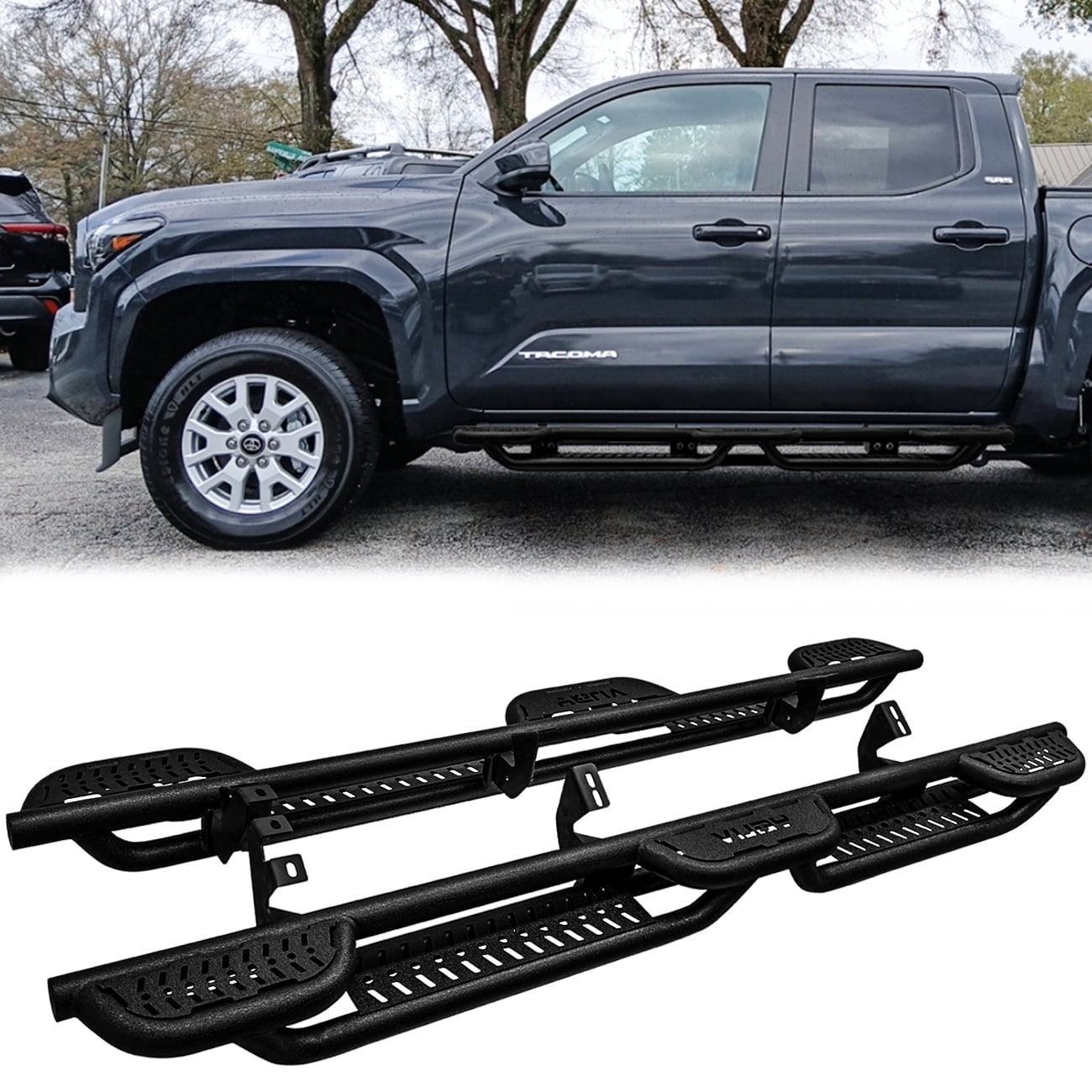 Vijay Running Boards Compatible with 2024-2025-2026 Toyota Tacoma ...