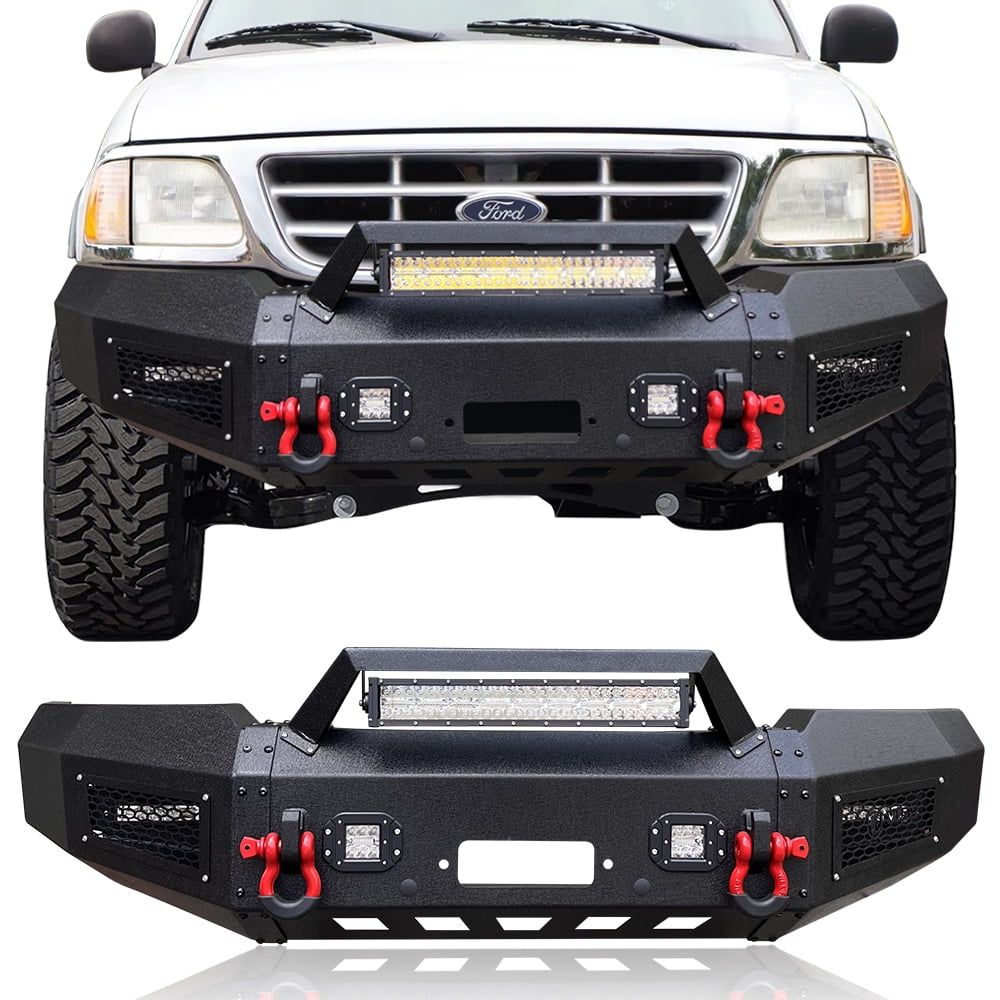 Vijay Steel F150 Front Bumper Fits 1997-2003 Ford F150 with Winch Plate ...