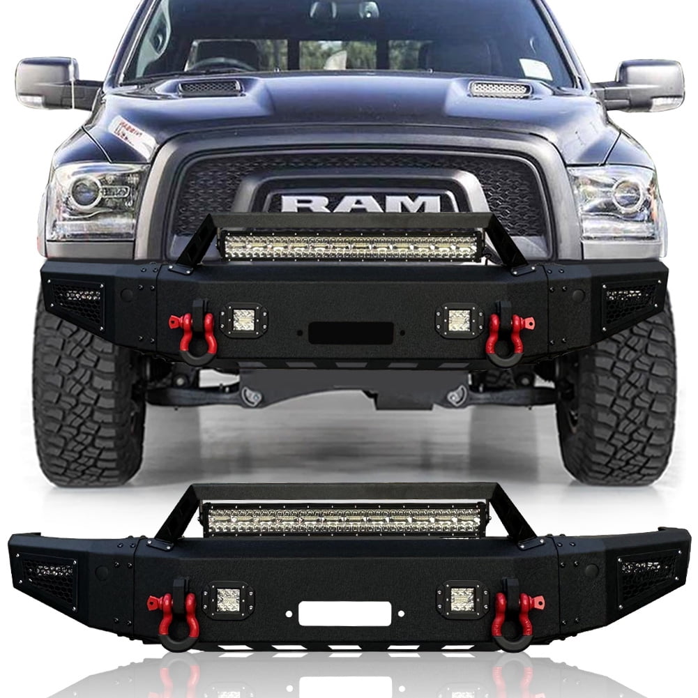 Vijay Steel Front Bumper Compatible with 2015-2016-2017-2018 Dodge Ram ...