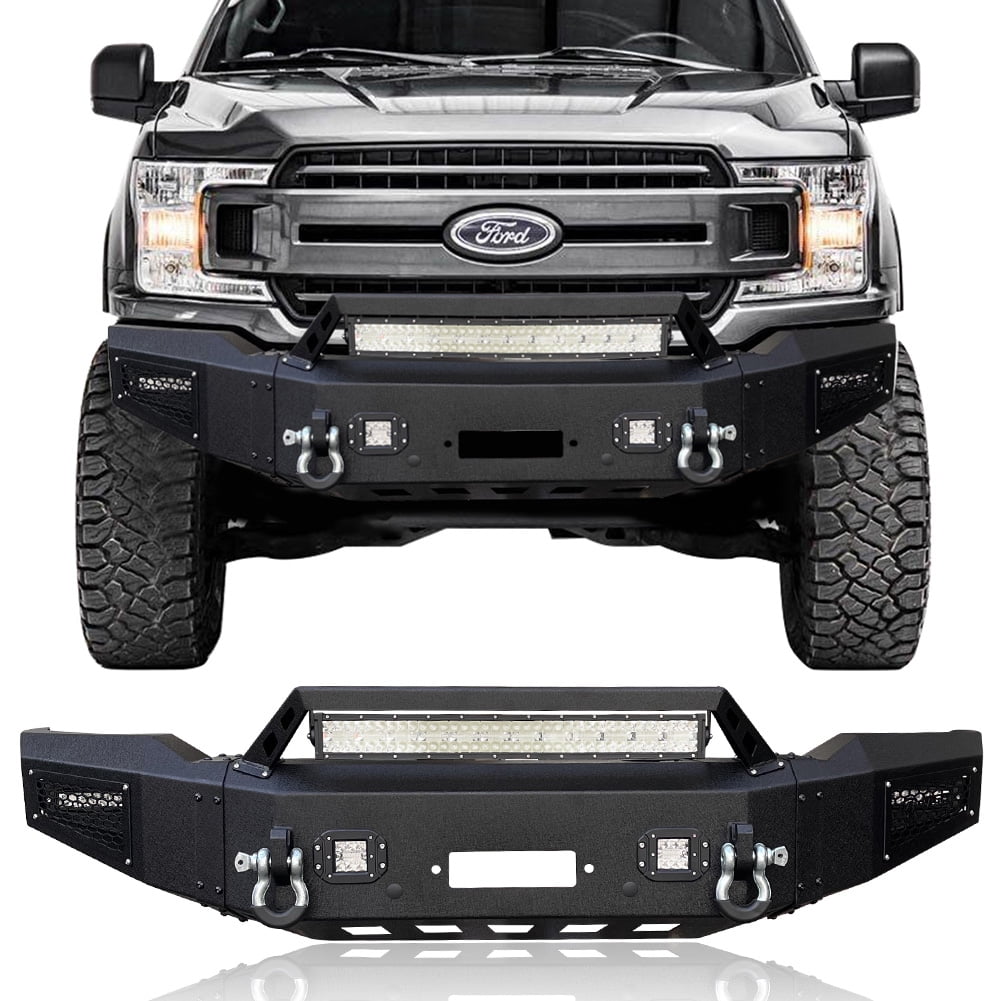 Vijay Steel Front Bumper For 2018-2019-2020 Ford F150(Black Texture ...