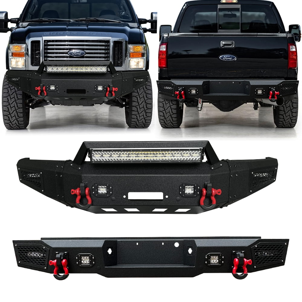 Vijay Steel Front Rear Bumpers Fits 2008 2009 2010 Ford F250-F350 Super ...