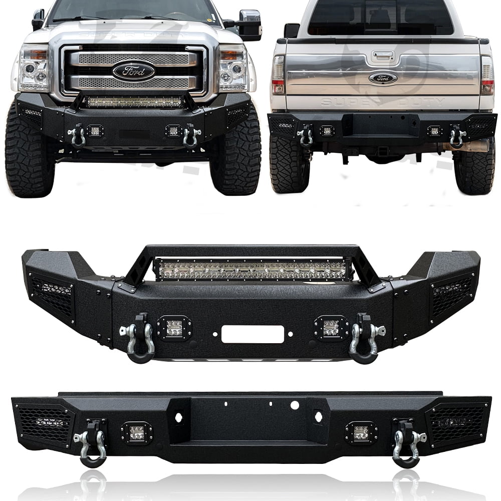 Vijay Steel Front Rear Bumpers Fits 2011-2016 Ford F250/350/450/550 ...