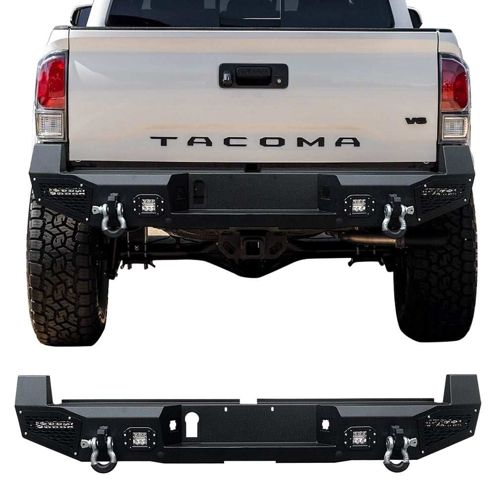 Vijay Steel Rear Bumper Compatible with 2016-2023 Toyota Tacoma with ...