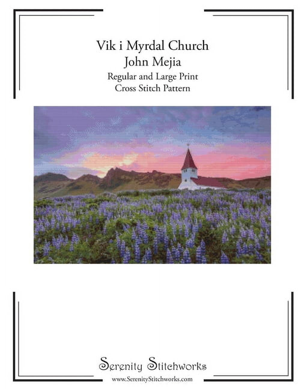 Vik i Myrdal Church Cross Stitch Pattern - John Mejia: Regular and ...