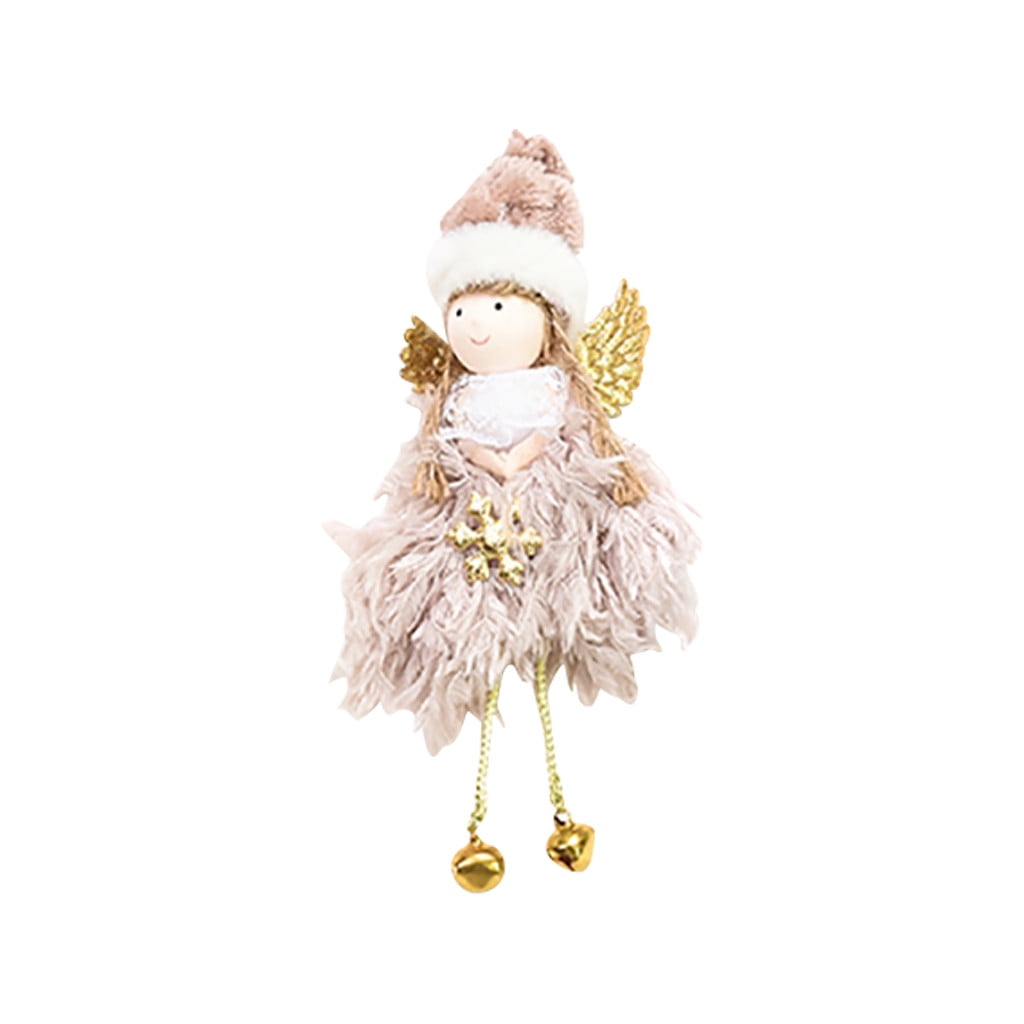 Vikakiooze 2022 Christmas Decorations Creative Cute Mini Feather Bell ...