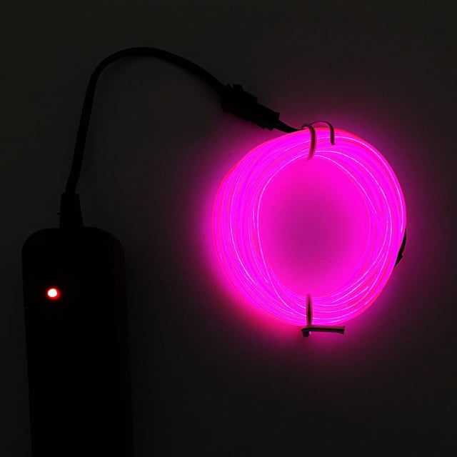 Vikakiooze 2022 Flexible LED Light EL Wire String Strip Rope Glow Decor ...