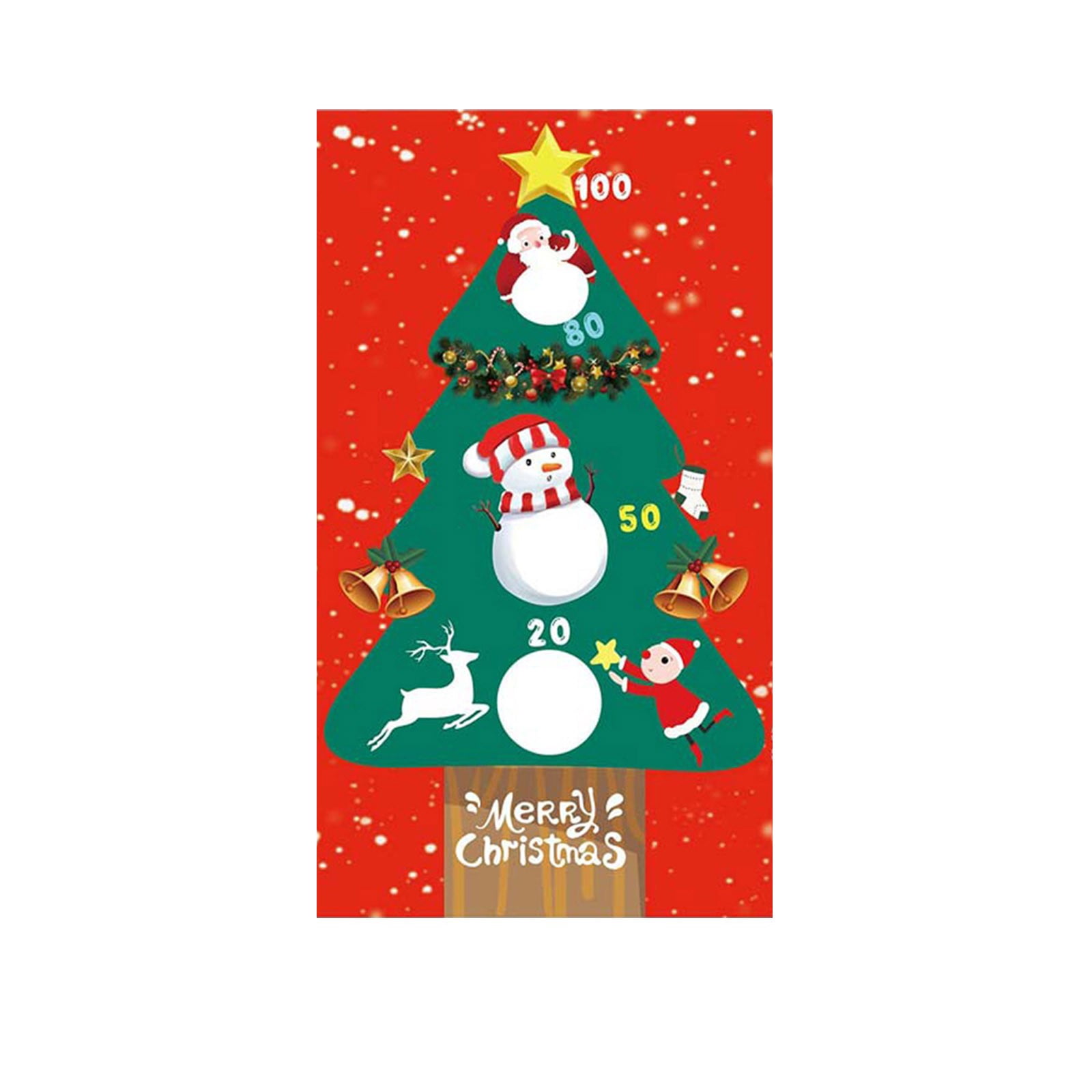 Vikakiooze 2022 Punching Bag Throwing Game Flag Party Decoration Santa ...