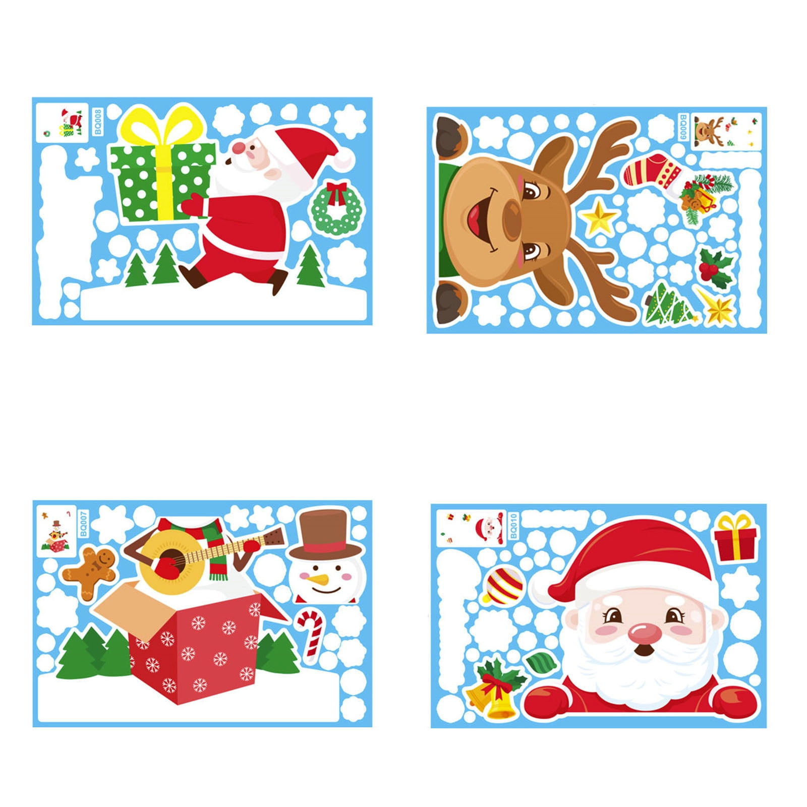 Vikakiooze 2023 Christmas Electro Stickers Snowflake Set Door Window ...