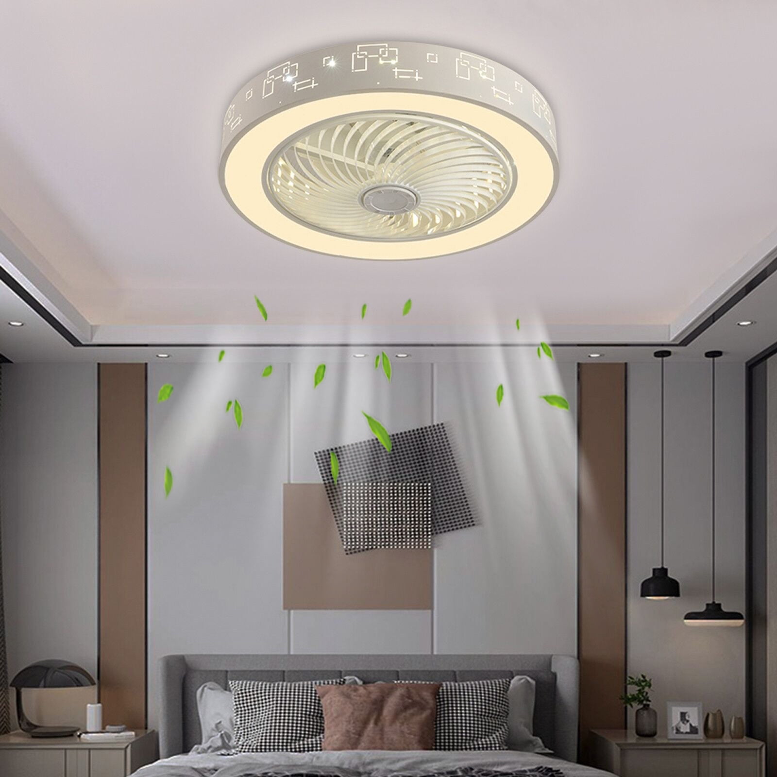 Vikakiooze 2023 Promotion on sale, Ceiling Fan Light Remote Control LED ...