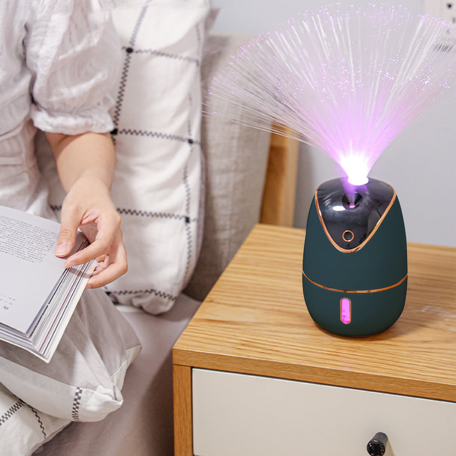 Vikakiooze LED Light Humidifier Household Wireless Charging Atomizer ...