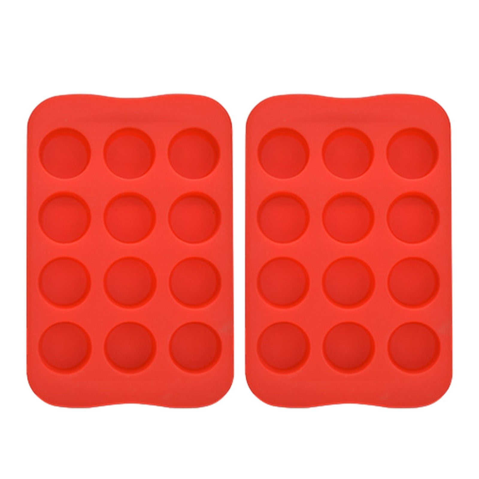 Vikakiooze 2pc Ice Cubes Tray - Easy Release And Flexible 12 Ice Cubes ...