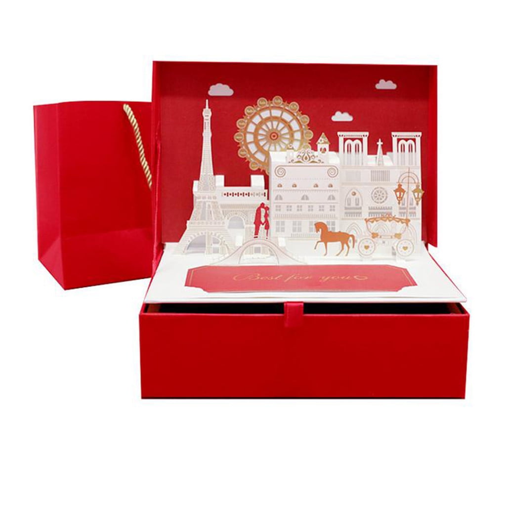 Vikakiooze 3D Gift Packing Box Creative DIY Valentine's Day Wedding ...