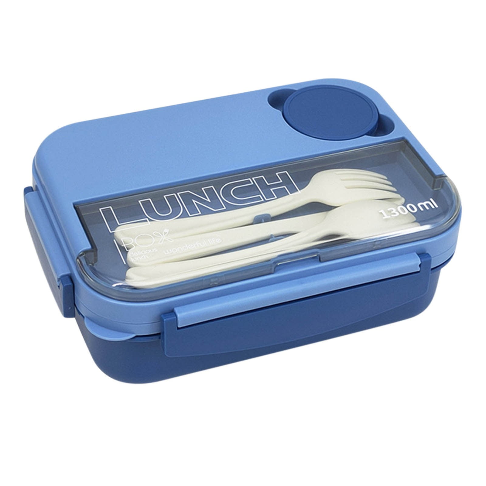 Vikakiooze Bento Box for Childern Plastic Lunch Box with Spoon and Fork ...